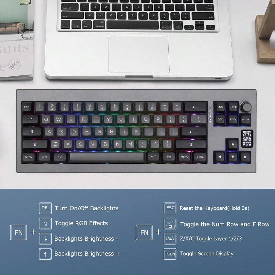 EPOMAKER Shadow-X Gasket Mechanical Keyboard Hot Swappable 2.4ghz ...