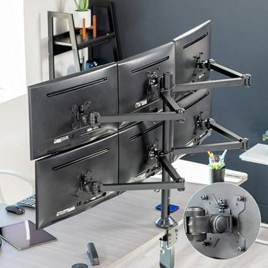 VIVO Steel Hex 23 To 32 Inch LED LCD Computer Monitor Heavy Duty Desk ...