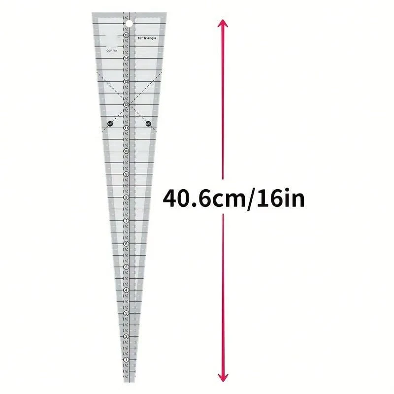 Creative And Unique Grid 22.5 Degree Triangle Quilt Ruler And Degree ...