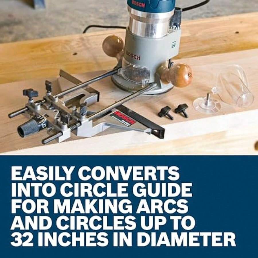 BOSCH RA1054 Deluxe Router Edge Guide With Dust Extraction Hood And ...