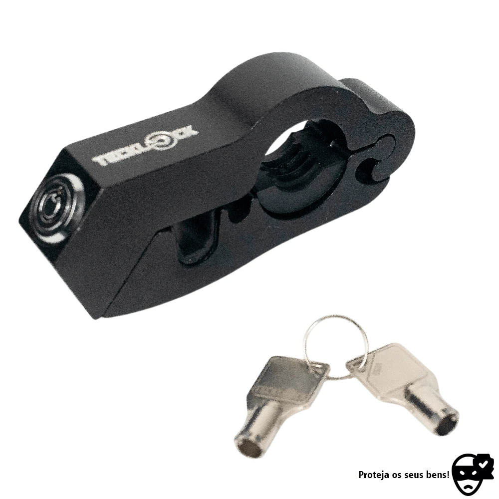 Teck Lock Motorcycle Anti-Theft Helmet And Lever Lock - Black | Mode de ...