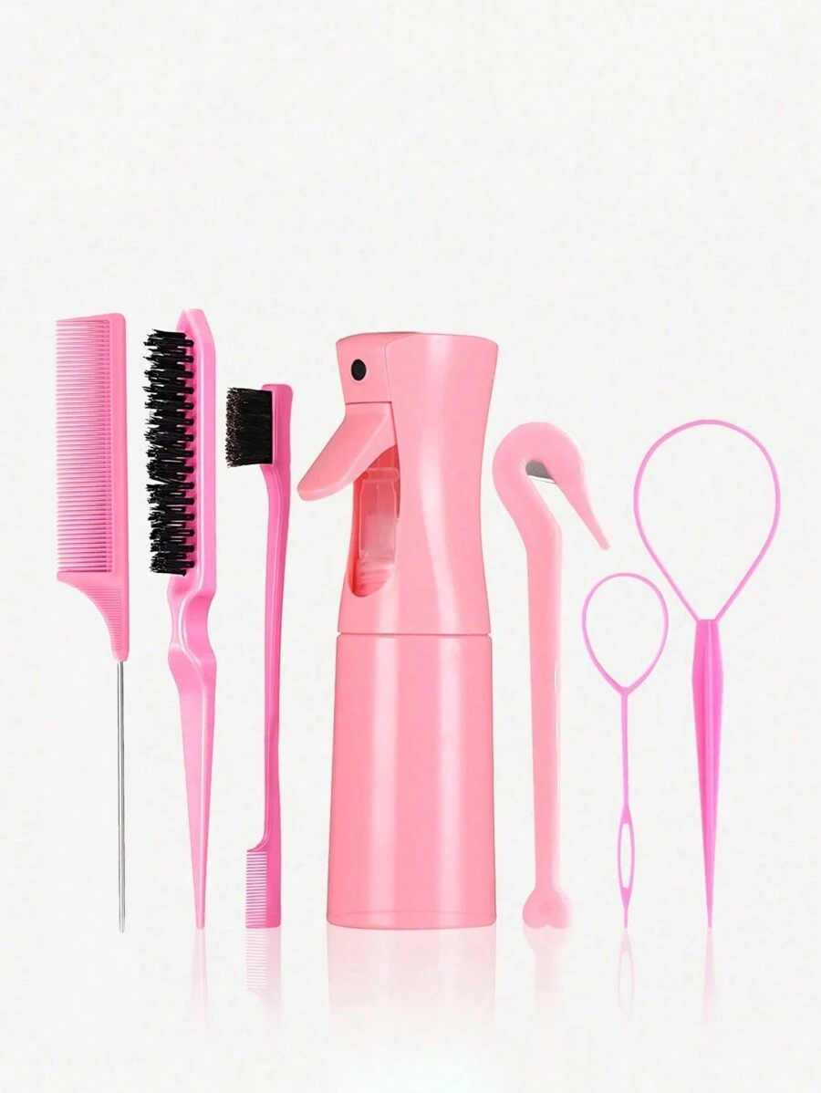 7pcs Hair Styling Tools Set, 200ml Spray Bottle, Detangling Hair ...
