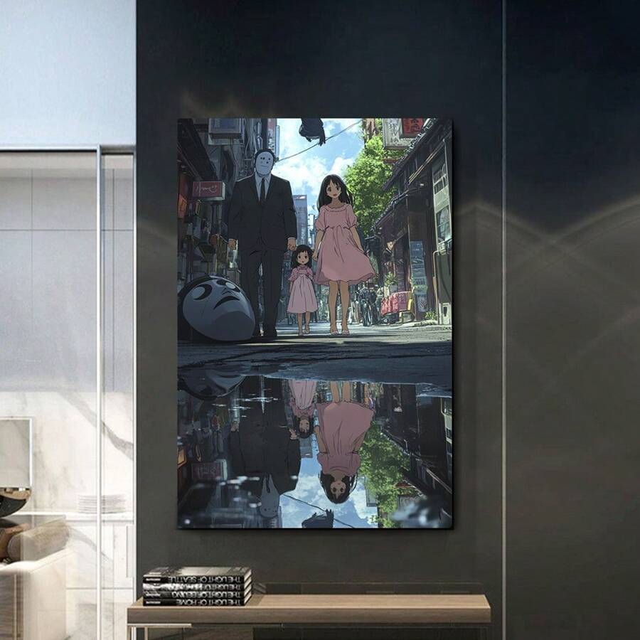 Framed Stunning Canvas Painting Of Animated Characters In A Lively ...