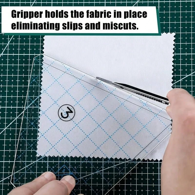 Creative And Unique Grid 4 Pcs Quilting Rulers And Templates Plexiglass ...