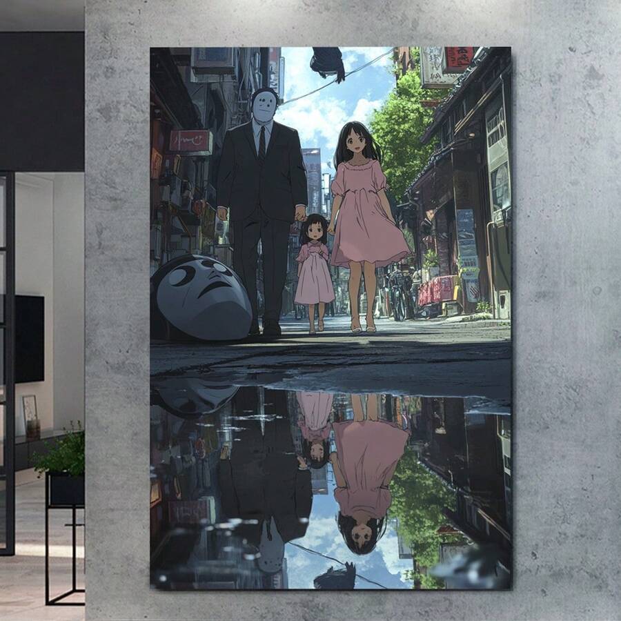 Framed Stunning Canvas Painting Of Animated Characters In A Lively ...