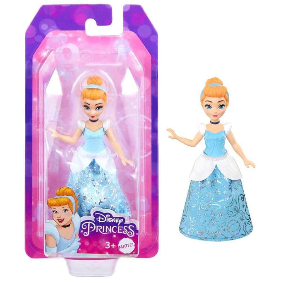 Mattel Disney Princess Cinderella Small Doll, Blonde Hair & Blue Eyes ...