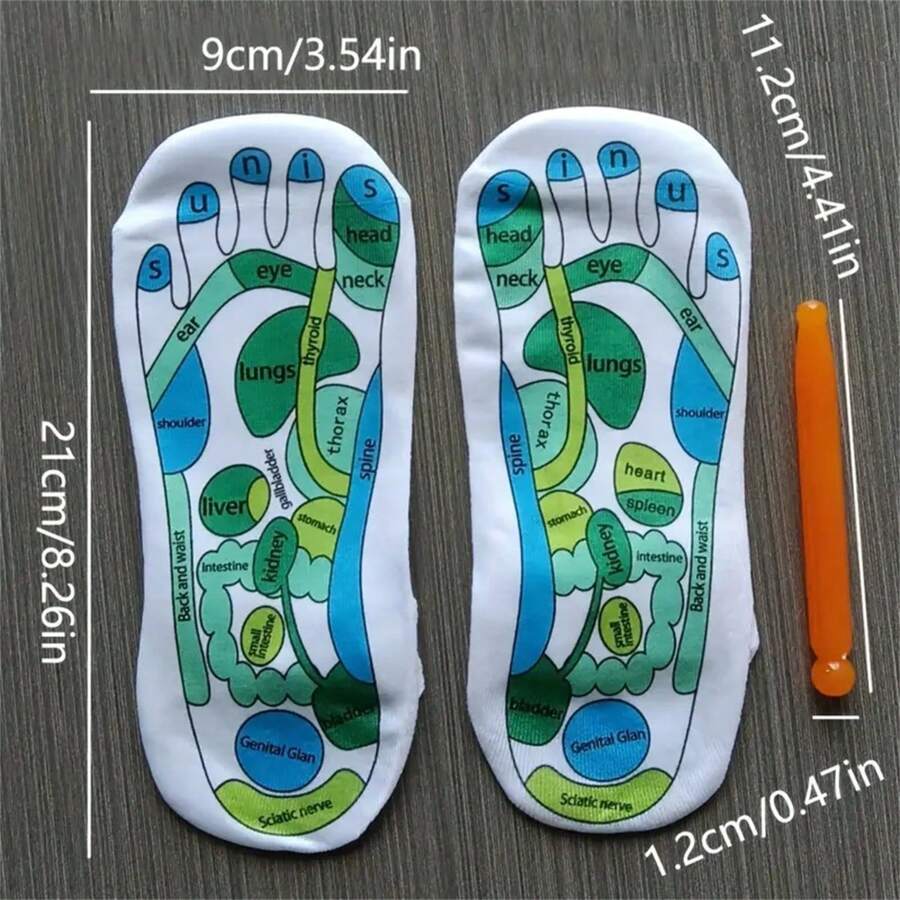 Relieve Tired Feet With Acupressure Reflexology Socks & Massage Stick ...