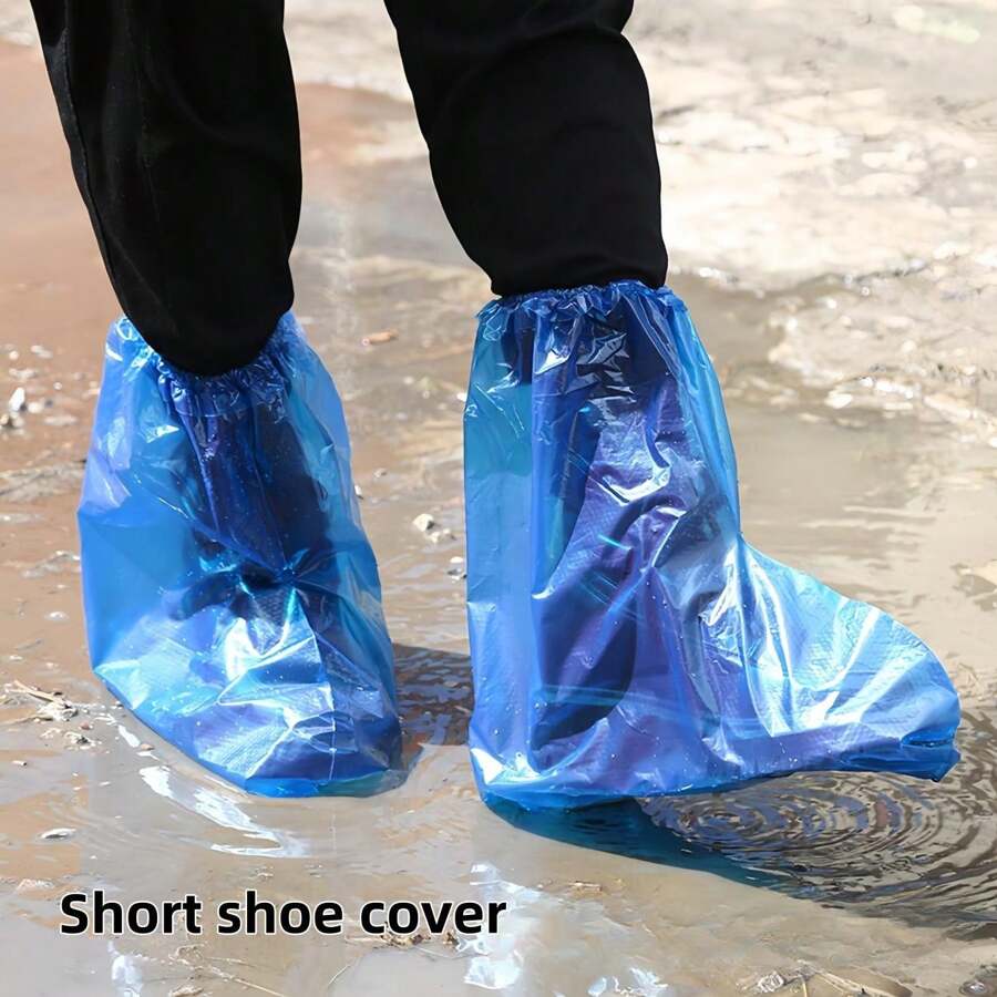 One-Time Unisex Waterproof & Anti-Slip Shoe Covers, Thick & Durable ...