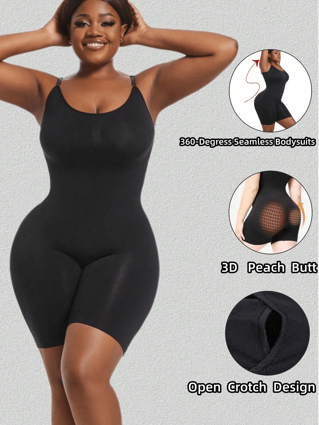 1pc Women Slimming Jumpsuit With Chest Lift And Abdomen Shaper For ...