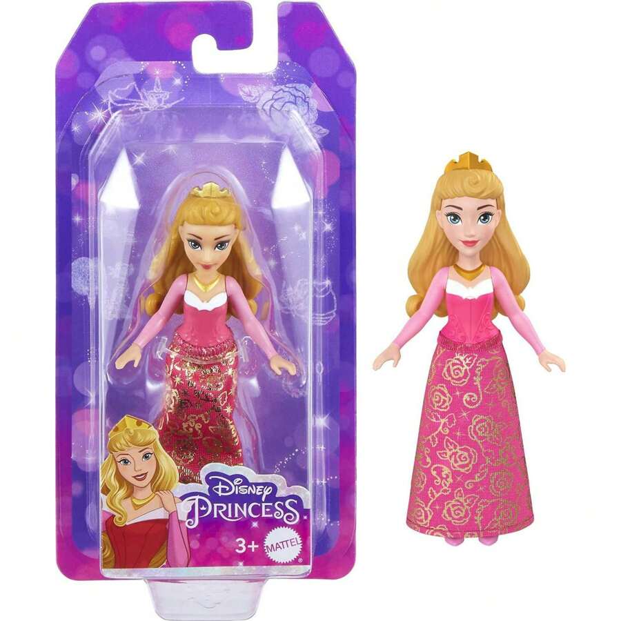 Mattel Disney Princess Aurora Posable Small Doll From Disney Sleeping ...
