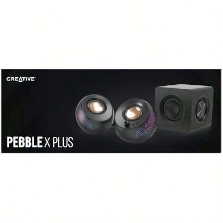 CREATIVE Pebble X Plus 2.1 USB-C Computer Speakers With Subwoofer And ...