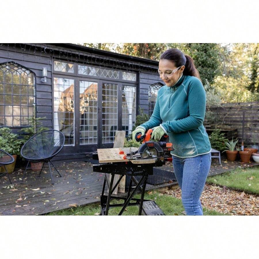 BLACK+DECKER Workmate Plus Work Bench Tool Stand Saw Horse Dual Height ...