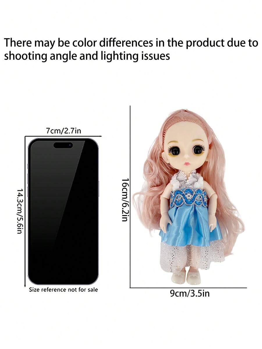 1pc Changeable Doll, Realistic Princess Doll With Movable Joints ...