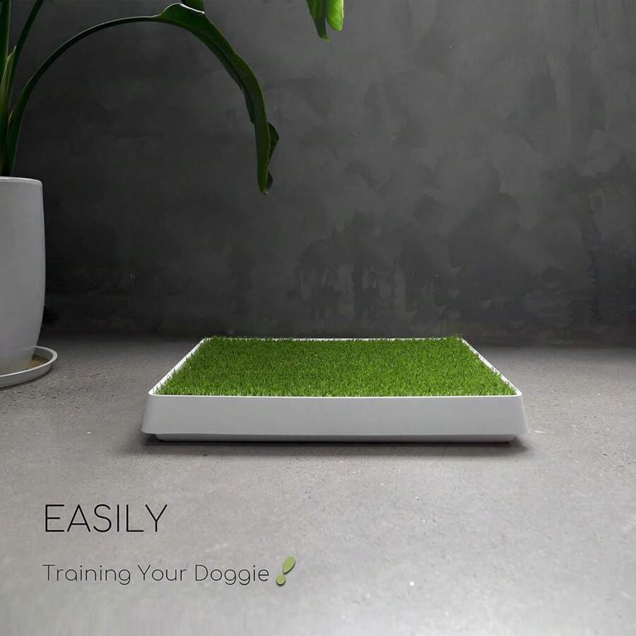 Grass Pad With Tray, Dog Litter Porch Potty For Puppy Pee Training ...