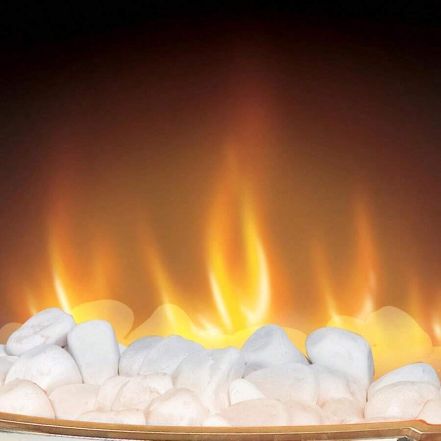 Dimplex Dakota Optiflame Inset Electric Fire Modern Brushed Stainless ...