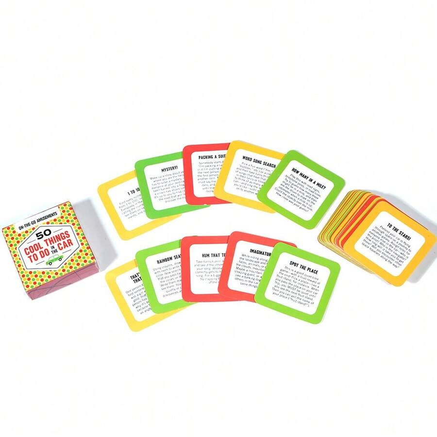 "COOL THINGS TO DO IN THE CAR" Card Game, 50 Cards, Standard Size, With ...