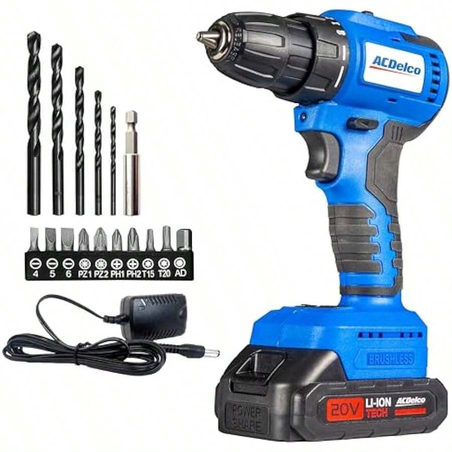 ACDelco 20V Cordless Ill R 20V Electric Ill With 1500mAh Battery 2 ...