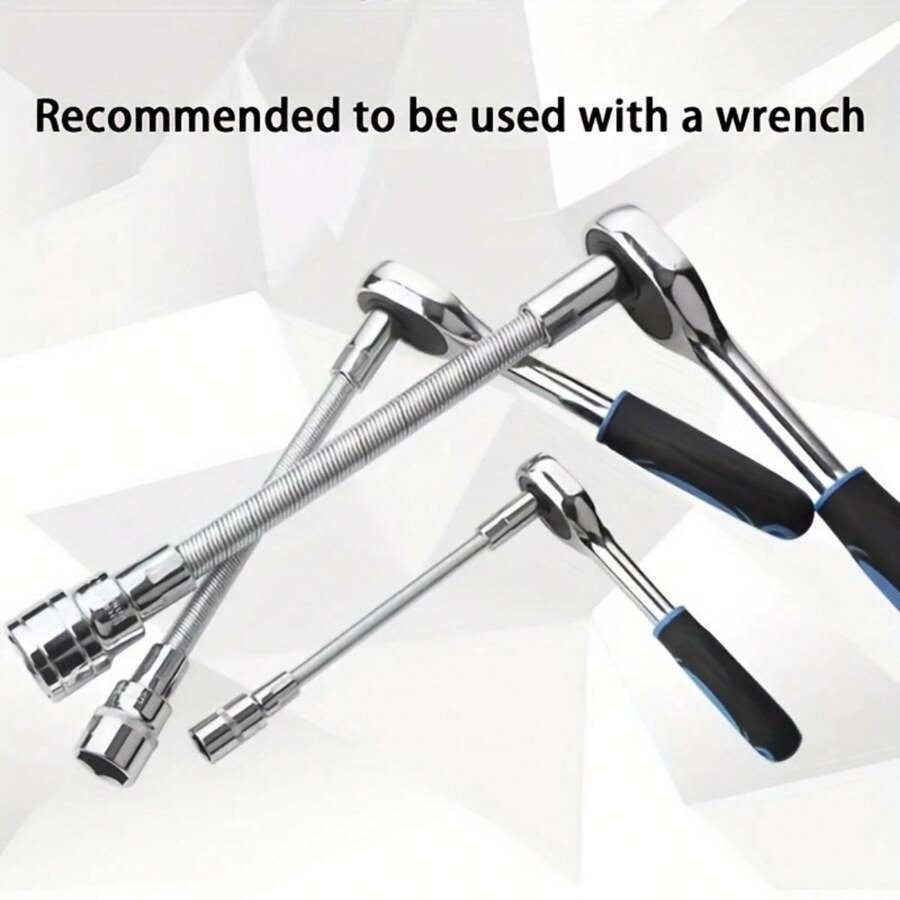 Universal Electric Wrench Sleeve: Bendable Flexible Shaft, Extension ...