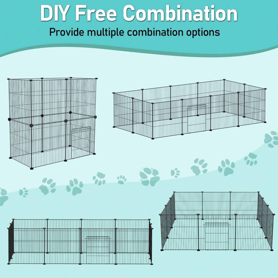 Cecaylie Outdoor Enclosure, Wire Enclosure, Run Enclosure For Rabbits ...