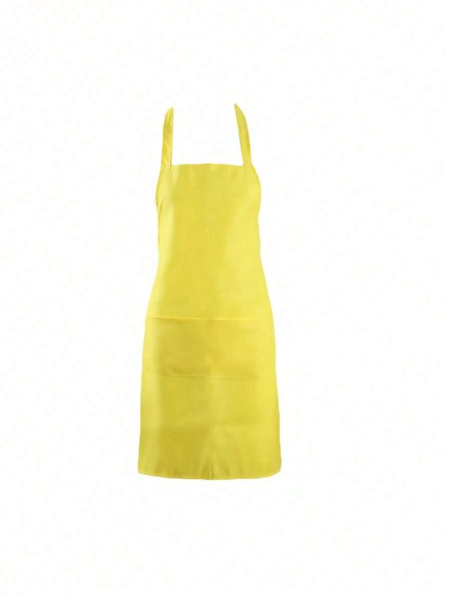 Women's Kitchen Aprons Home Chef Baking Clothes With Pockets Adult Bib ...