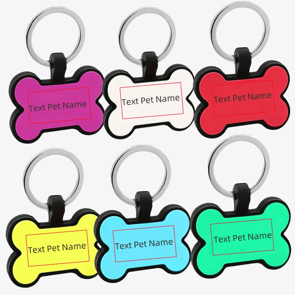 Personalized Silicone Dog Tag With Engraved Name And Contact ...