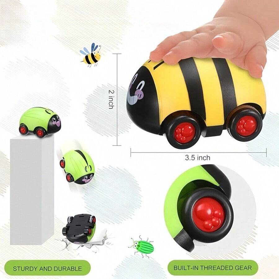 Animal Power Car Friction Power Push Back And Forth Vehicle Toy ...