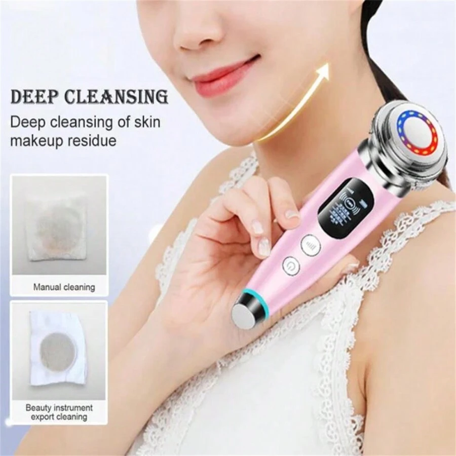 Electric Face Lift Device Microcurrent Skin Rejuvenation LED Facial ...