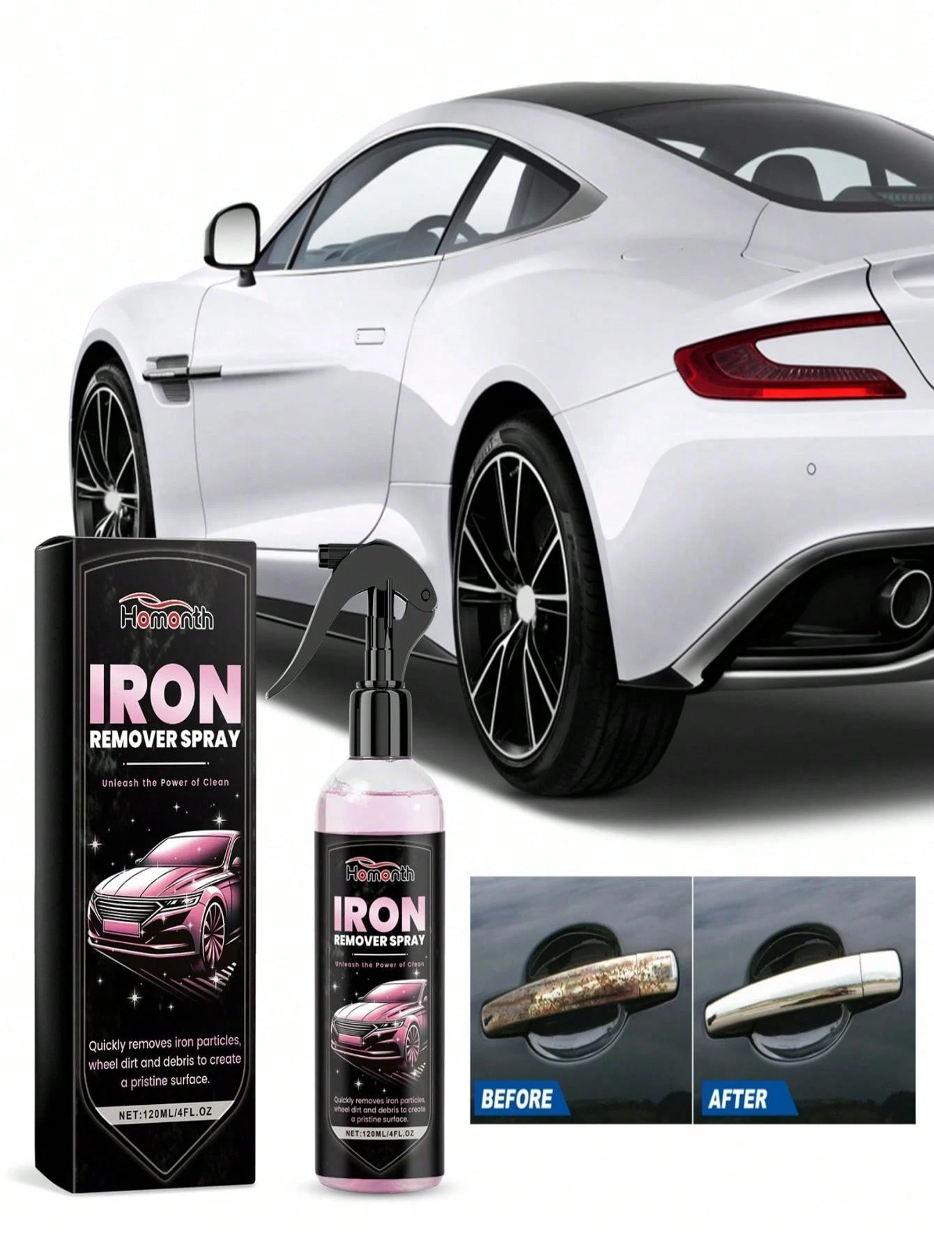 Automotive Iron Rust Remover - Multi-Purpose Car Rust Removal ...