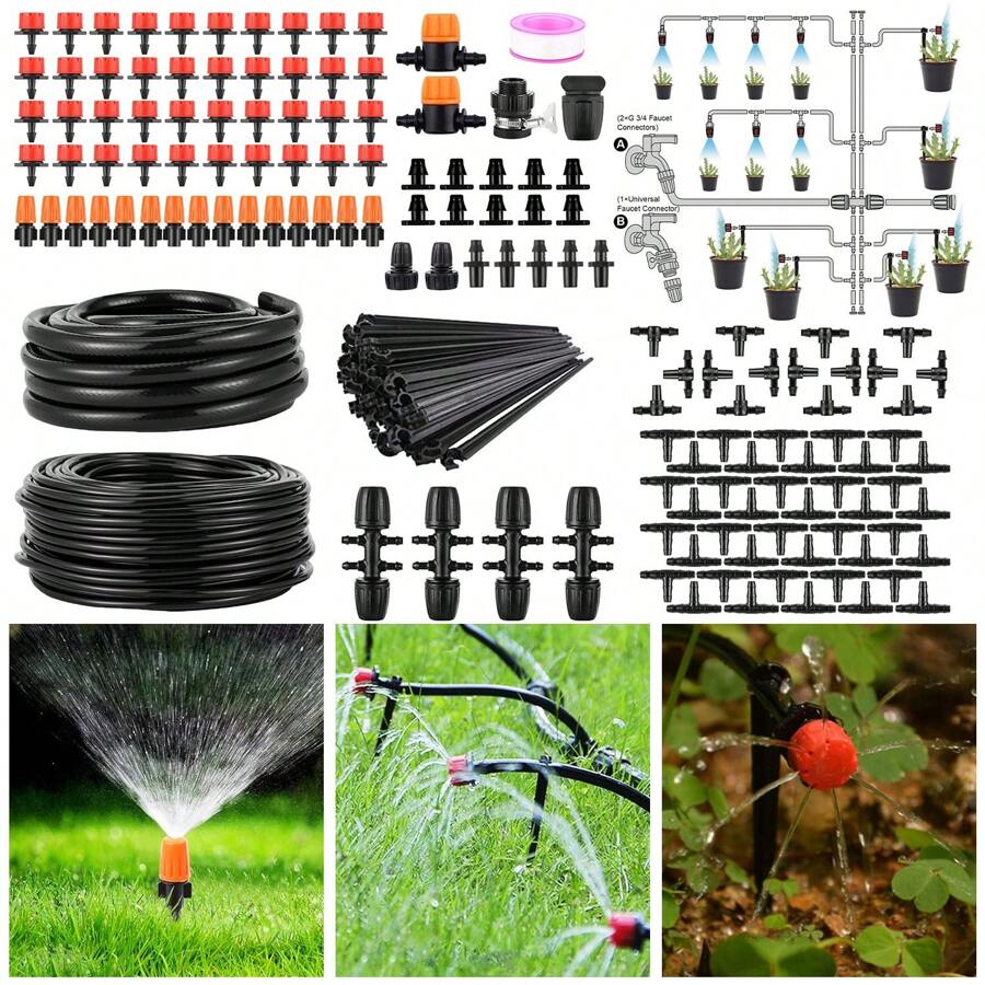 Drip Irrigation Kit Automatic Garden Irrigation System Misting Plant ...