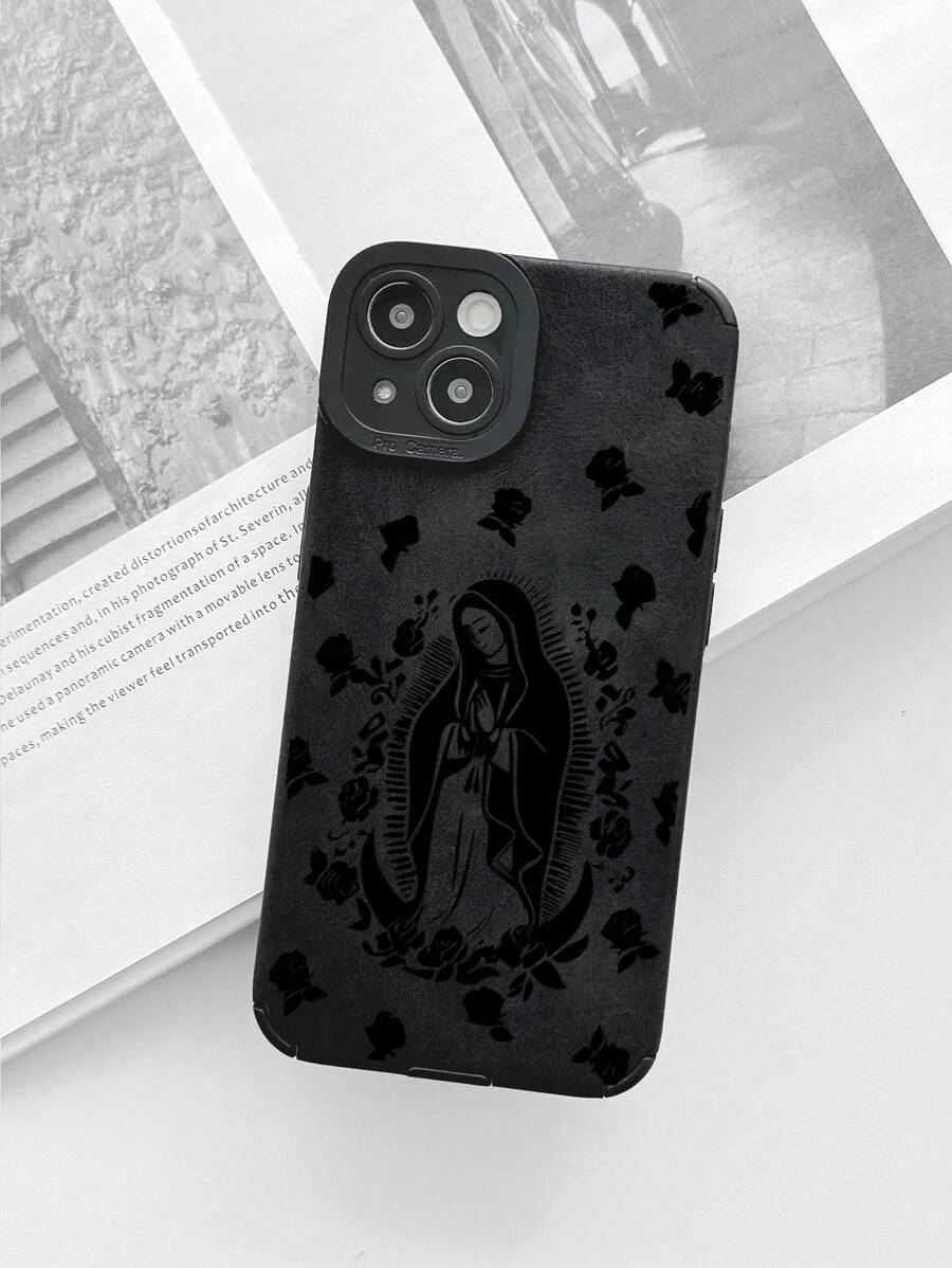 Catholic Saint Figure Luxury Faux Leather Phone Case With Lens ...