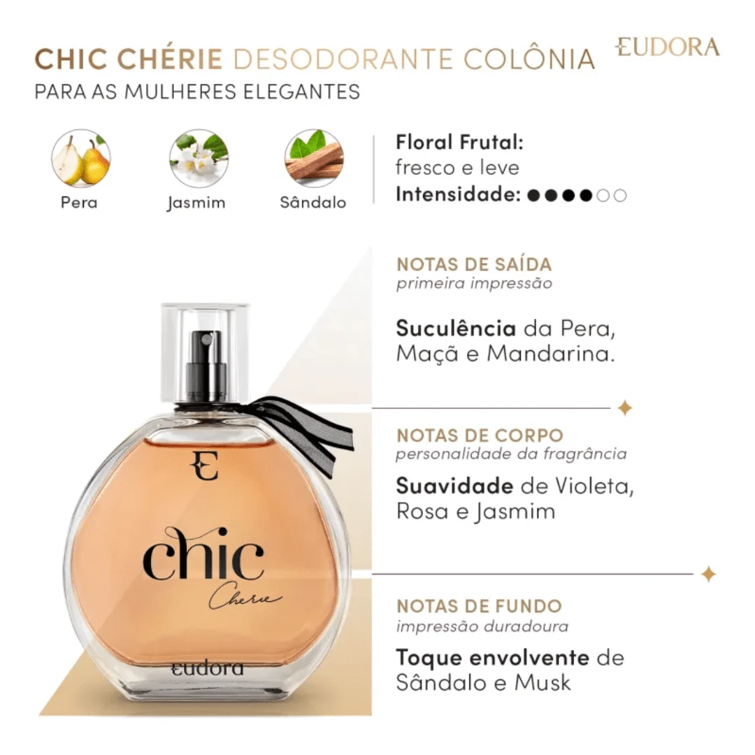 Colônia Desodorante Chic 95ml | SHEIN Brasil
