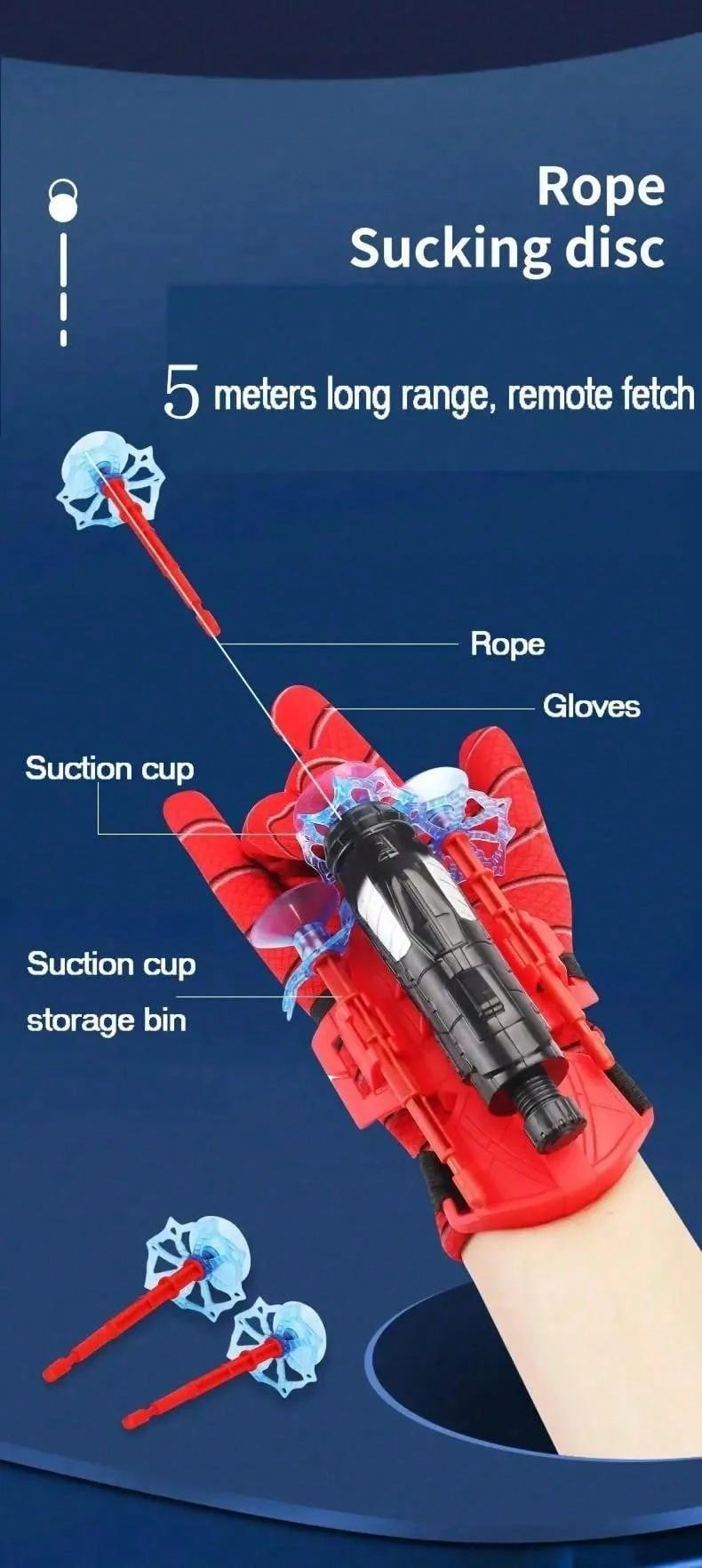 2025 New Product - 1set Spider Hand Launcher - Extra Long Range ...