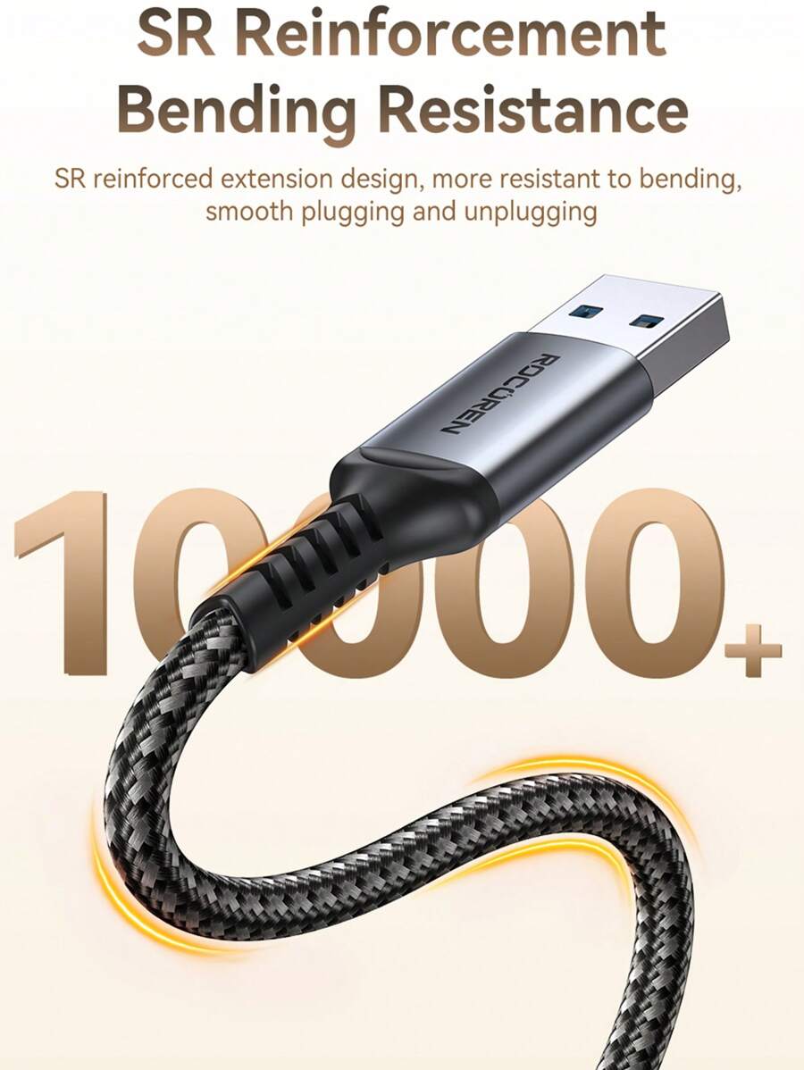 Rocoren USB Extension Cable USB 3.0 5Gbps Fast Transfer Cable Extender ...