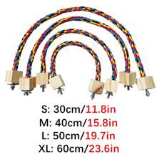 Pet Bird Bite Toys Parrot Color Cotton Rope Toys Elastic Parrot ...