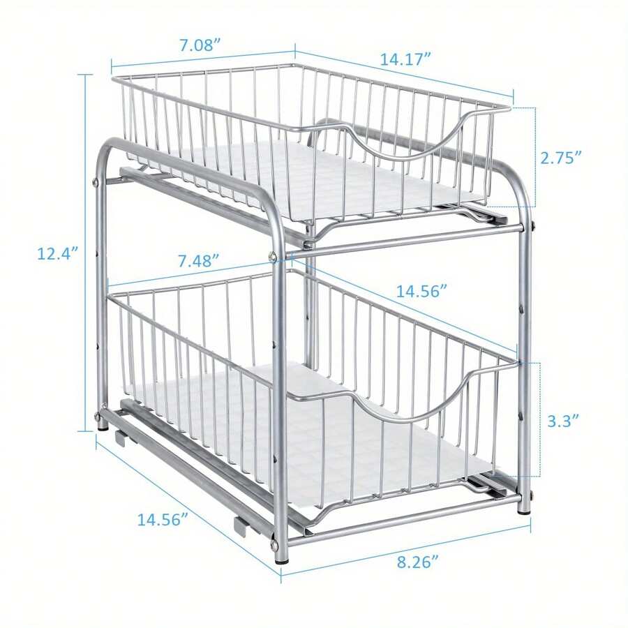 A Convenient Storage Solution For Your Kitchen Or Bathroom, This Set ...