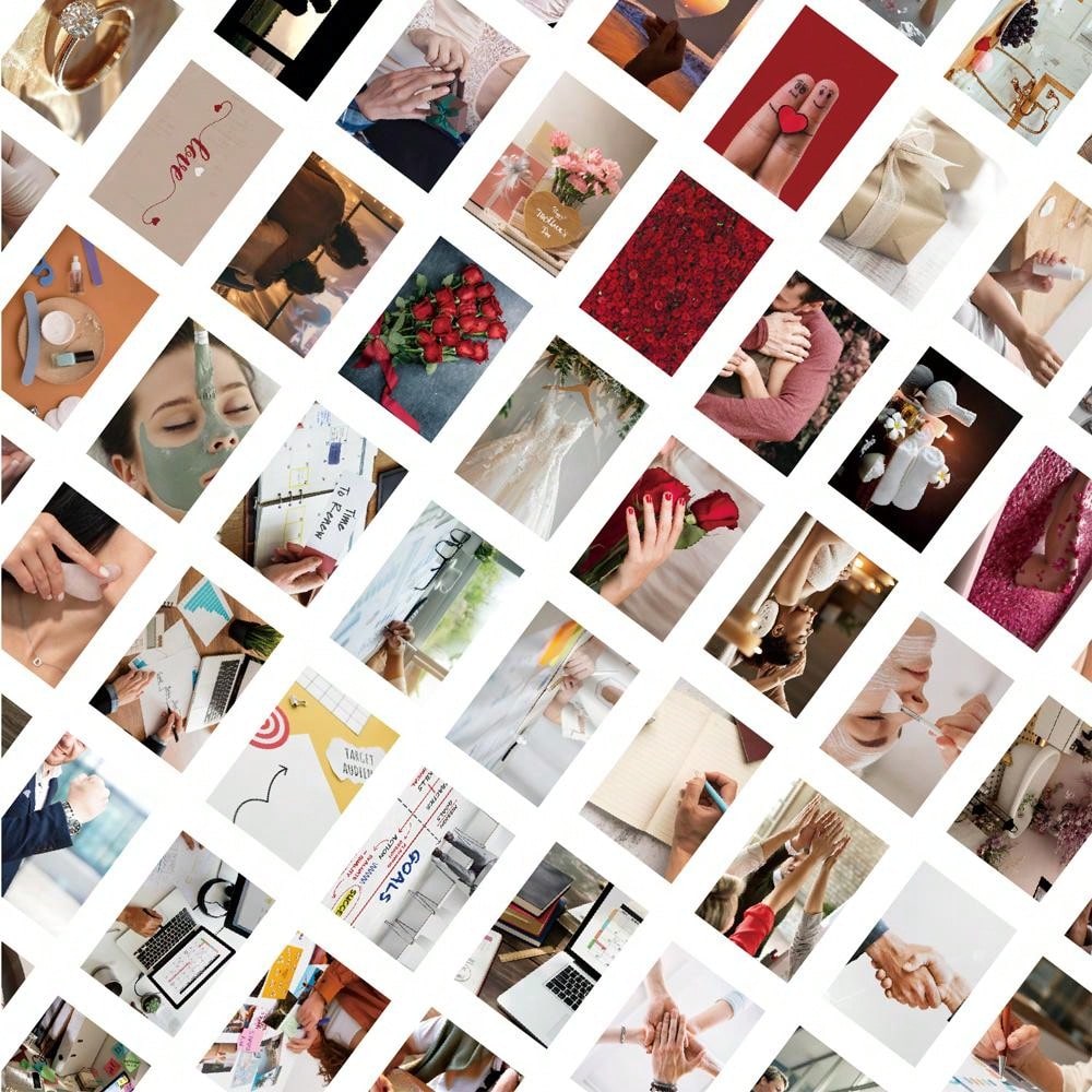 540 Pcs DIY Vision Board Book Set -Included Inspiration Cards And ...