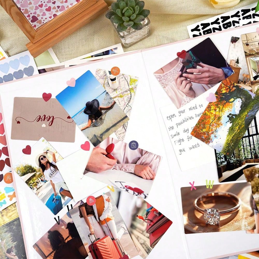 540 Pcs DIY Vision Board Book Set -Included Inspiration Cards And ...