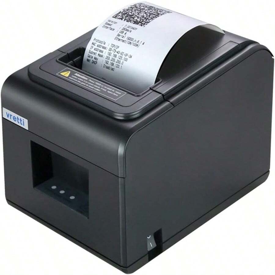Vretti Thermal Receipt Printer 3'1/8 80mm Direct Thermal Printer With ... Vretti Thermal Receipt Printer 3'1/8 80mm Direct Thermal Printer With ...