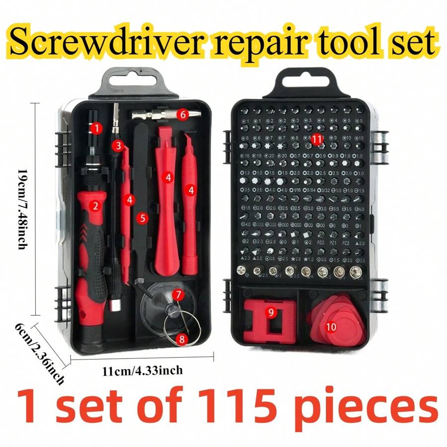 46pcs Premium Manual Tool Kit, Includes Ratchet And Torque Wrench ...