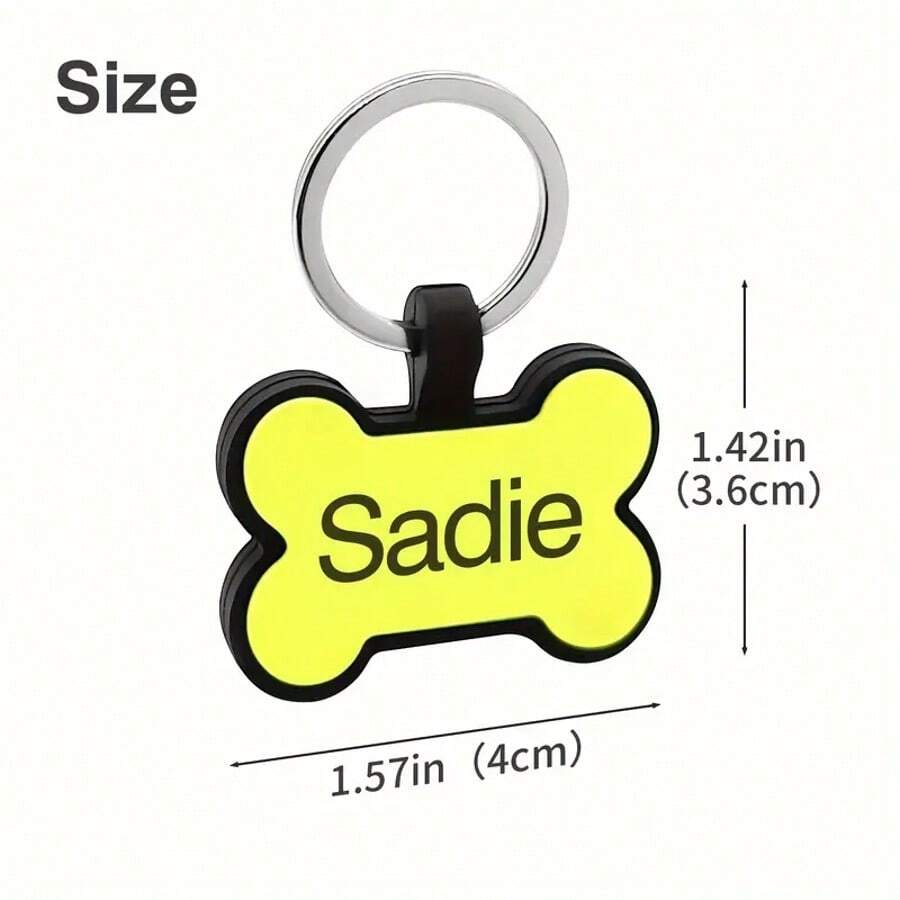 Personalized Silicone Dog Tag With Engraved Name And Contact ...