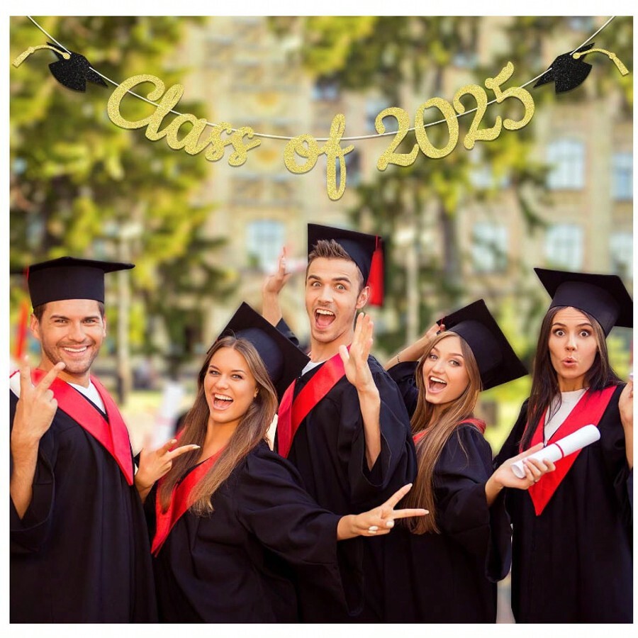 Class Of 2025 Banner - 2025 Graduation Party Decorations, We Are So ...
