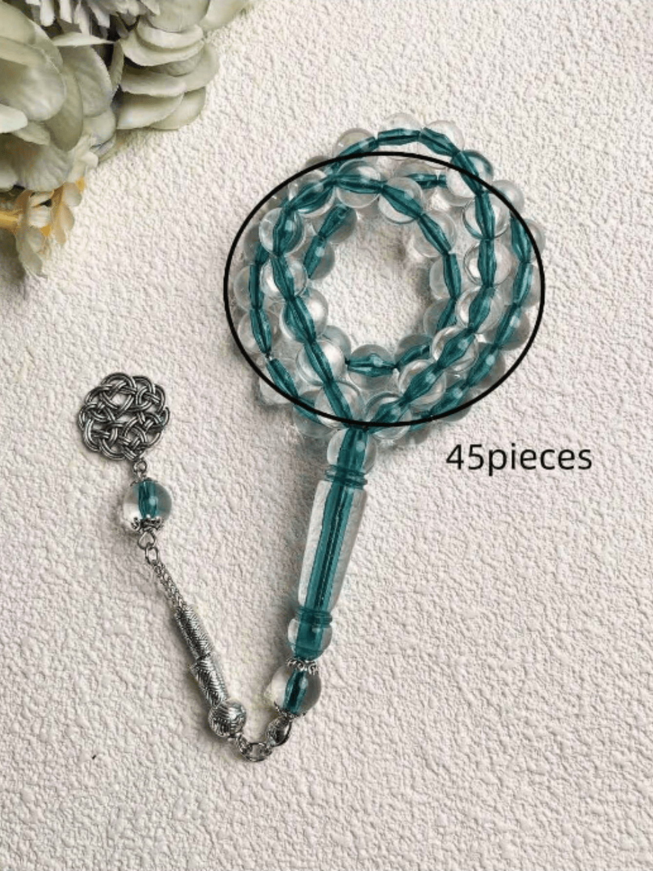 1pc New 45pcs 10mm Muslim Prayer Beads Tasbih Chain Bracelet for Sale ...