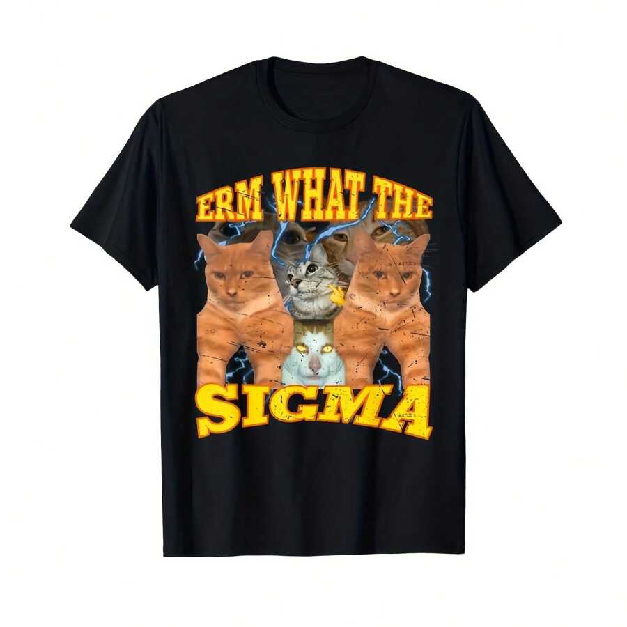 Funny Erm What The Sigma Cursed Mewing Cat | SHEIN USA