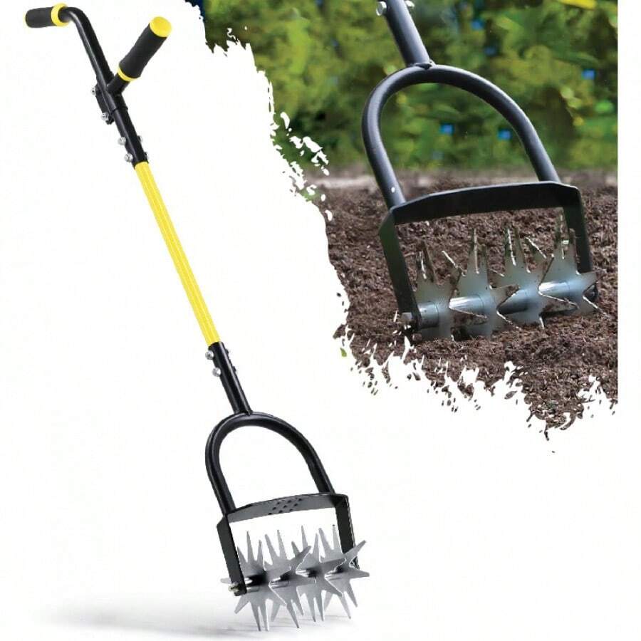 Rotary Cultivator Garden Tool, Hand Tiller For Gardening With Labor-Saving Handle Design, Lawn ...
