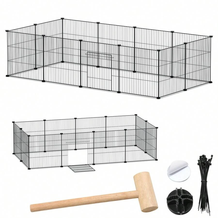 Cecaylie Outdoor Enclosure, Wire Enclosure, Run Enclosure For Rabbits ...