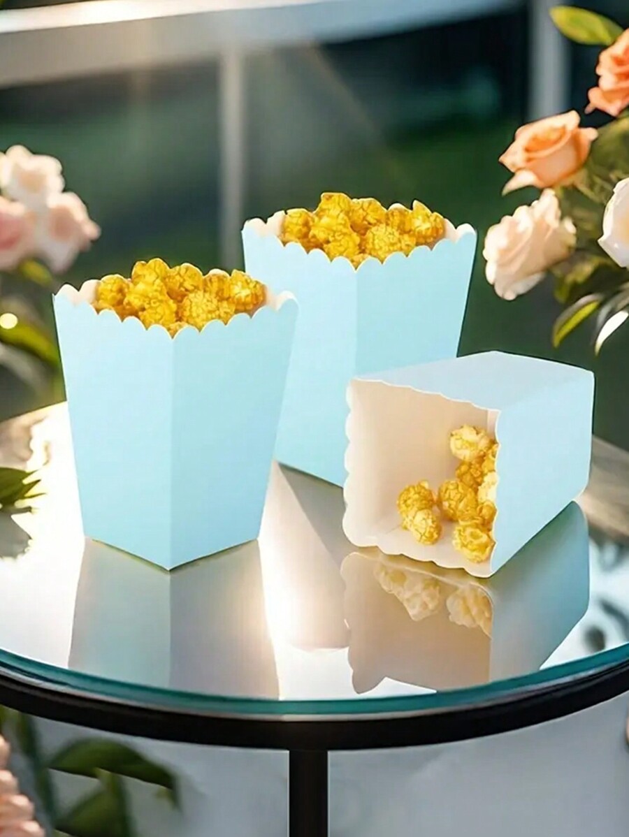 10pcs Gender Reveal Popcorn Boxes, Boy Or Girl Popcorn Boxes For Baby ...