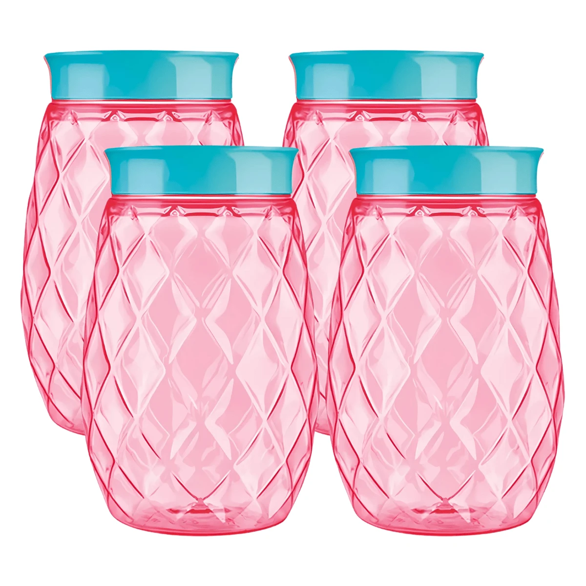 Kit 4 Food Containers 2LT With Screw Lid Plastic Jar Cookies Biscuits ...