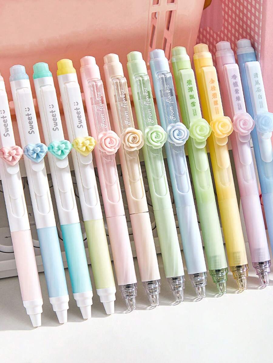 4 Long Pen Clamp Neutral Pens With High Aesthetic Value, 0.5mm Black ...