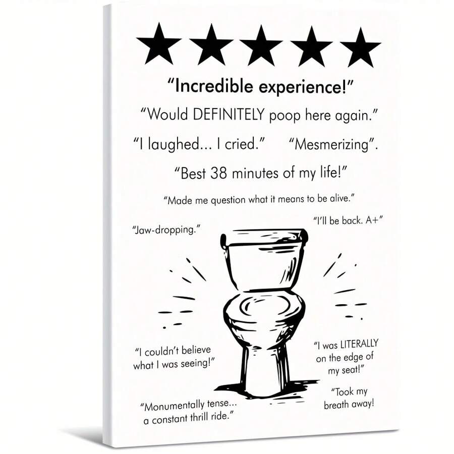 Over-The-Top Toilet Experience Reviews. Large Wooden Framed Wall Art ...