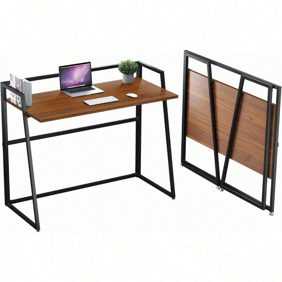 Ergonomic Fold Desk 41 Inch Small Folding Table Home Computer Desk ...